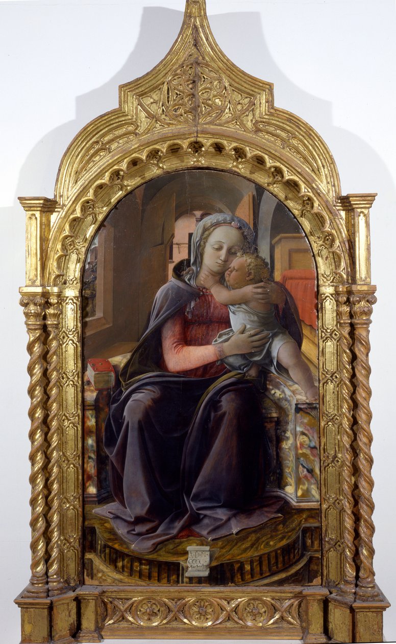 Madonna of Tarquinia by Fra Filippo Lippi: Fine art print